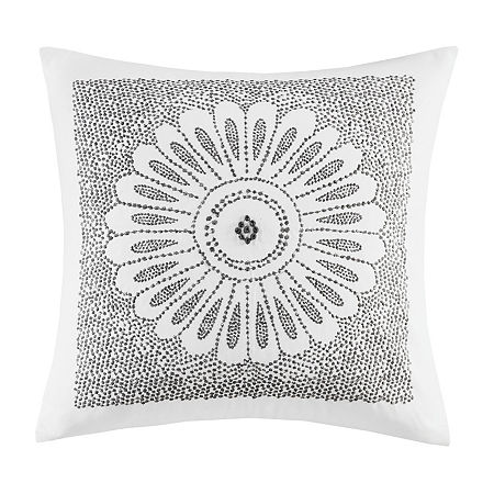 Click here for Ink+Ivy Sofia Embroidered Cotton Decorative Pillow... prices