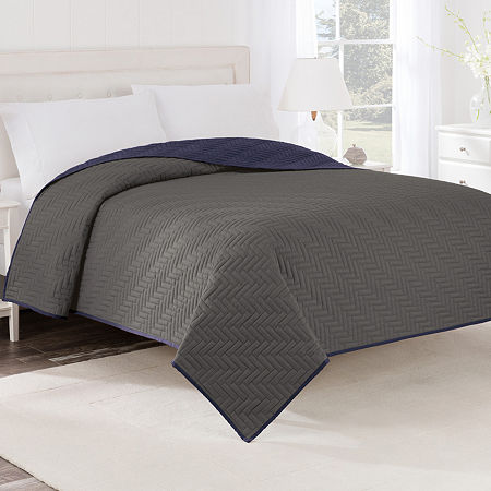 Click here for Martex Reversible Quilt  One Size  Gray prices
