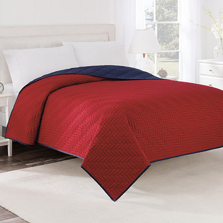 Click here for Martex Reversible Quilt  One Size  Red prices