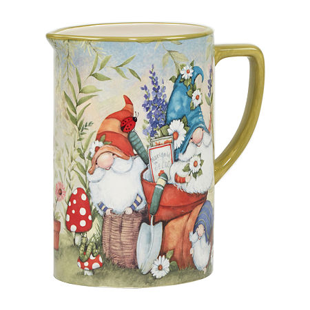 Certified International Garden Gnomes Pitcher