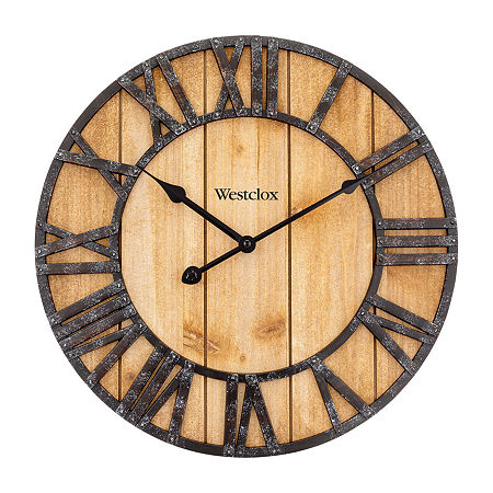 Click here for Westclox 16 Wood Plank Wall Clock  One Size  Brown prices