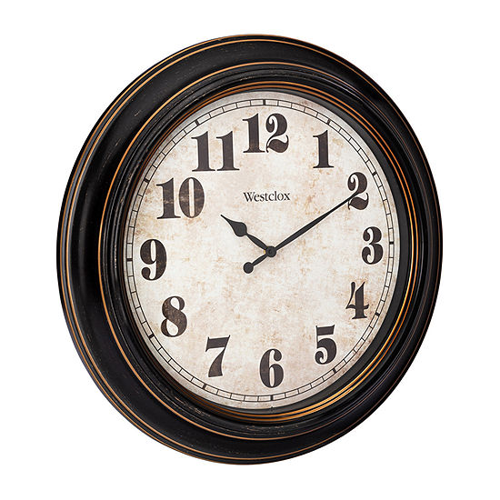 Westclox Round Oversized Classic Wall Clock 32213-20, Color: Bronze ... Westclox Round Oversized Classic Wall Clock 32213-20, Color: Bronze ...