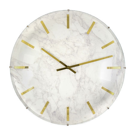 Click here for Westclox Large White Marble Dial Wall Clock  One S... prices
