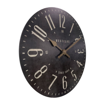 Westclox Vintage Black Mdf 15.5" Wall Clock 33363, Color: Black - JCPenney