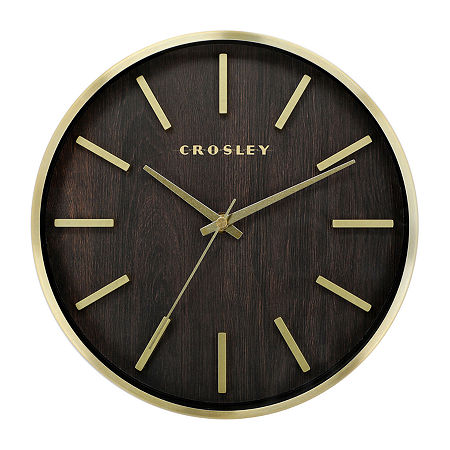 Click here for Crosley 10 Gold Metal With Raised Marks Wall Clock... prices