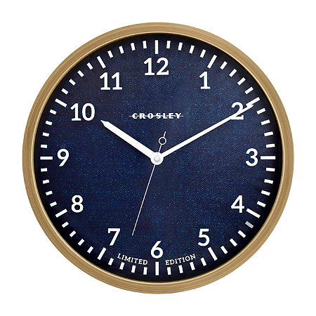 Click here for Crosley Brown Oak Color 15 Denim Dial Wall Clock... prices