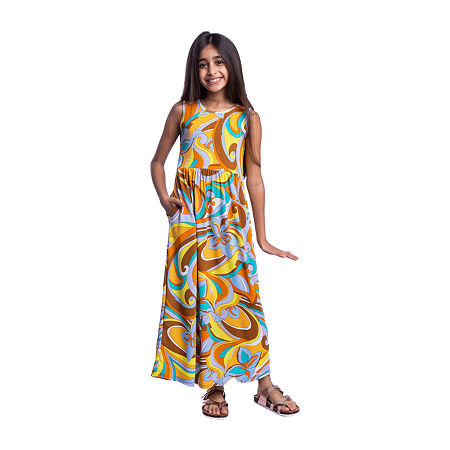 Click here for 24sevenkid Big Kid Girls Sleeveless Floral Maxi Dr... prices