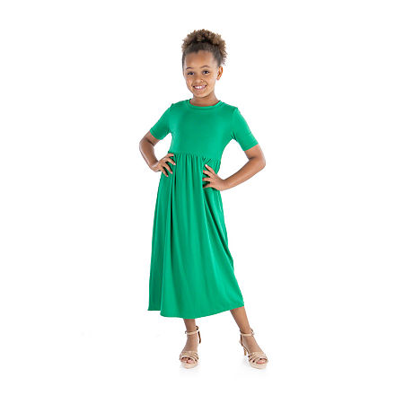 Click here for 24sevenkid Big Kid Girls Short Sleeve A-Line Dress... prices
