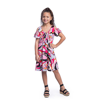 Click here for 24sevenkid Big Kid Girls Short Sleeve A-Line Dress... prices