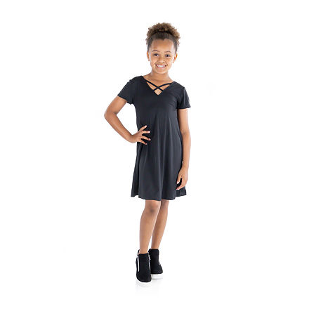 Click here for 24sevenkid Big Kid Girls Short Sleeve A-Line Dress... prices