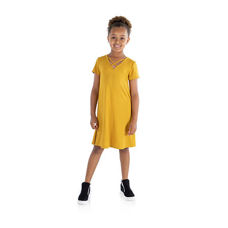 Click here for 24sevenkid Big Kid Girls Short Sleeve A-Line Dress... prices