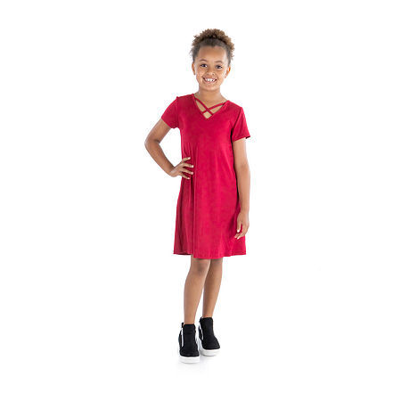 Click here for 24sevenkid Big Kid Girls Short Sleeve A-Line Dress... prices