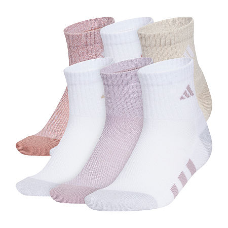 Click here for adidas Big Kid Girls 6 Pair Quarter Ankle Socks  L... prices