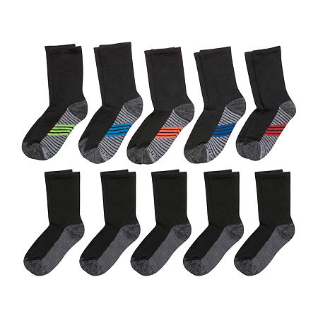 Click here for Big Boys Ultimate Crew Socks  Pack of 10 - Black prices