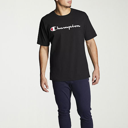 Click here for Champion Mens Script Logo T-Shirt - Black prices