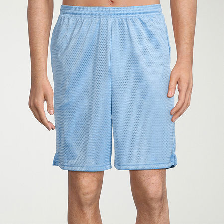 Click here for Mens Champion(R) Pocketed Solid Mesh Active Shorts prices