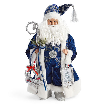 Click here for North Pole Trading Co. 18in Blue Coat Christmas Sa... prices