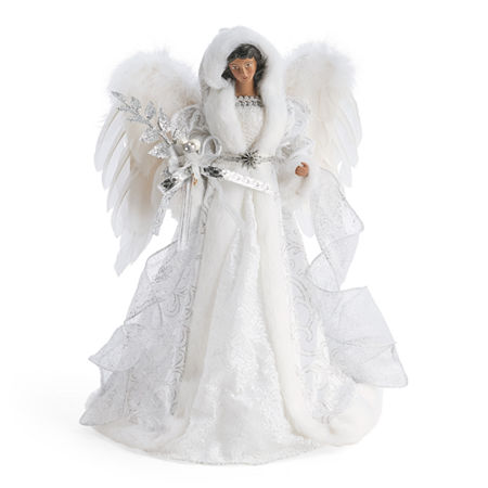 Click here for North Pole Trading Co. 16in White And Silver Afric... prices