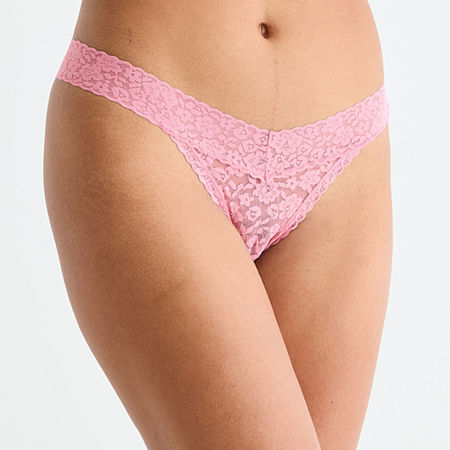 Click here for Ambrielle Everyday Lace Thong Panty  Medium  Pink prices