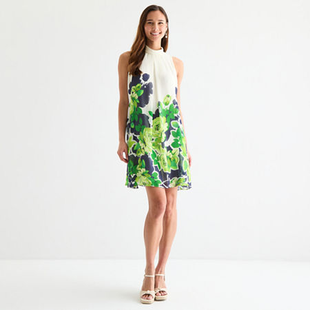 Click here for Robbie Bee Womens Sleeveless Floral Swing Dresses... prices