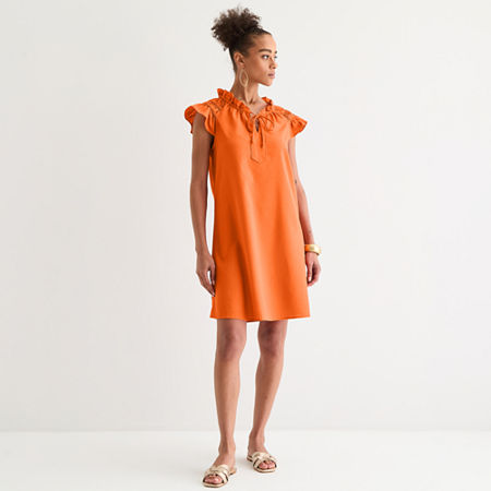 Click here for Robbie Bee Womens Short Sleeve Shift Dress  X-larg... prices