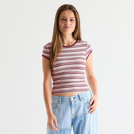 Click here for Arizona Womens Round Neck Short Sleeve Juniors T-S... prices