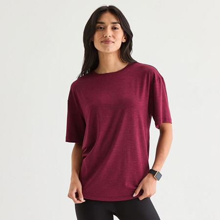 Click here for Xersion Everyday Womens Pleat Back Crew Neck Short... prices