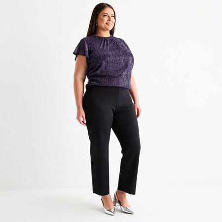 Click here for Liz Claiborne Womens Straight Plus Pull-On Pant  1... prices