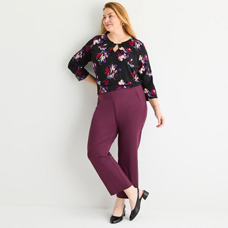 Click here for Liz Claiborne Womens Straight Plus Pull-On Pant  0... prices