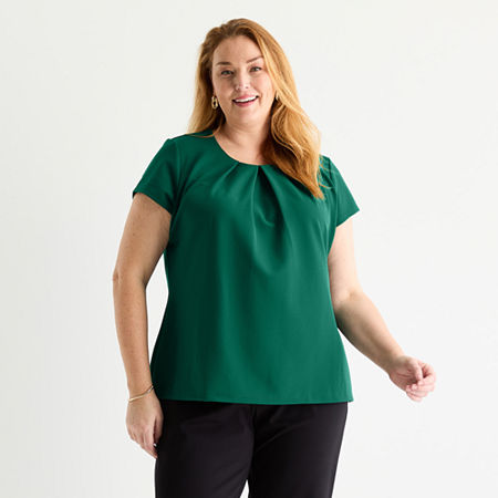 Click here for Liz Claiborne Womens Plus Round Neck Short Sleeve... prices