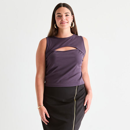 Click here for Bold Elements Womens Crew Neck Sleeveless Plus Blo... prices