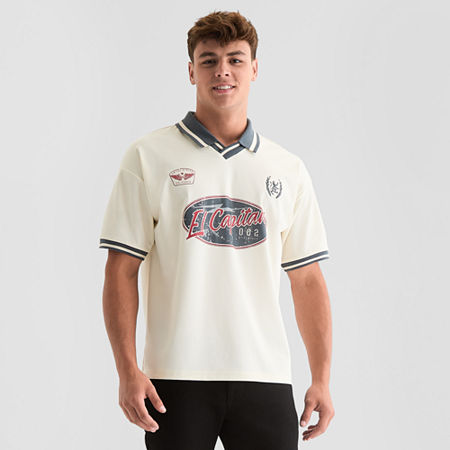 Click here for Arizona Mens V Neck Short Sleeve Jersey Polo  Xx-l... prices