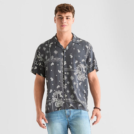 Click here for Arizona Mens Short Sleeve Relaxed Fit Button-Down... prices