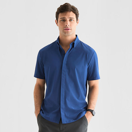 Click here for Stylus Mens Short Sleeve Regular Fit Button-Down S... prices