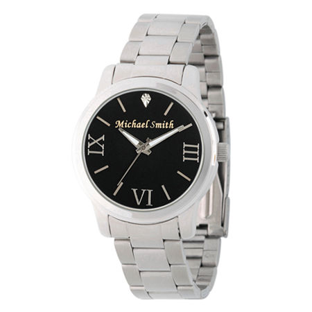 Click here for Personalized Silver Tone Black Dial Stainless Stee... prices