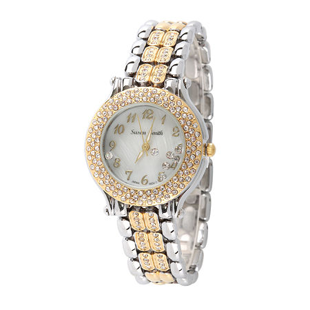 Click here for Personalized Womens Two Tone Crystal Accent Bracel... prices