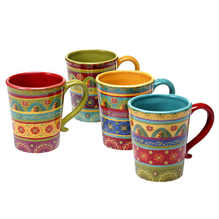 Click here for Certified International Tunisian Sunset 4-pc. Mug... prices