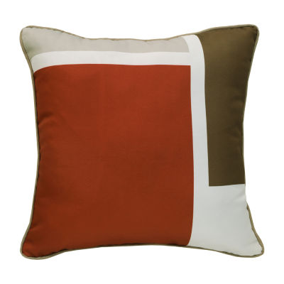 Outdoor Dècor Ruby Red Mondrian Square Throw Pillow 41003-032-18-18-802 ...
