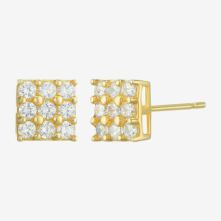 Click here for Cubic Zirconia 14K Gold 4mm Round Stud Earrings  O... prices