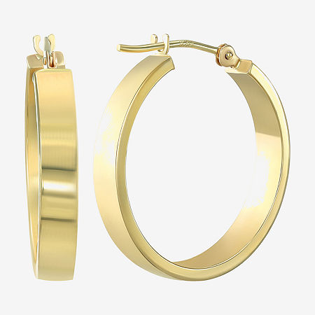 Click here for 14K Yellow Gold 25mm Tube Hoop Earrings  One Size prices