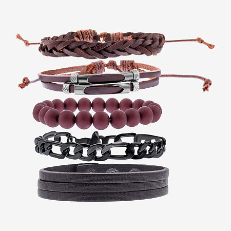 Click here for Mens 5-pc. Stainless Steel Bracelet Set  One Size prices