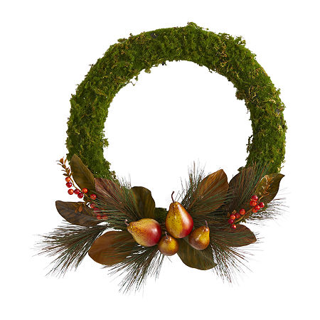 Click here for Nearly Natural 22in Faux Pear; Magnolia; And Moss... prices