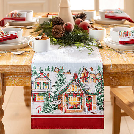 Click here for Elrene Storybook Christmas Village Holiday Table R... prices