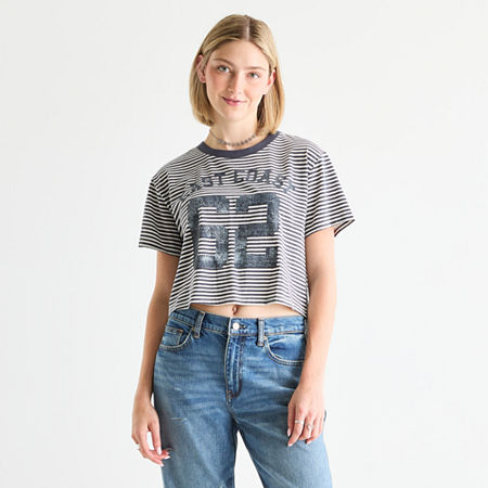 Click here for Arizona Womens Juniors Crew Neck Short Sleeve T-Sh... prices