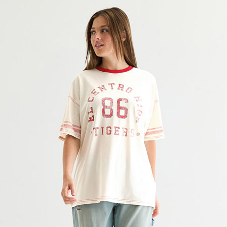 Click here for Arizona Womens Crew Neck Short Sleeve Oversized Ju... prices