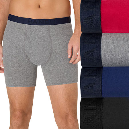 Click here for Hanes Mens 4 Pack Boxer Briefs Ubbbz4  Large  Red prices