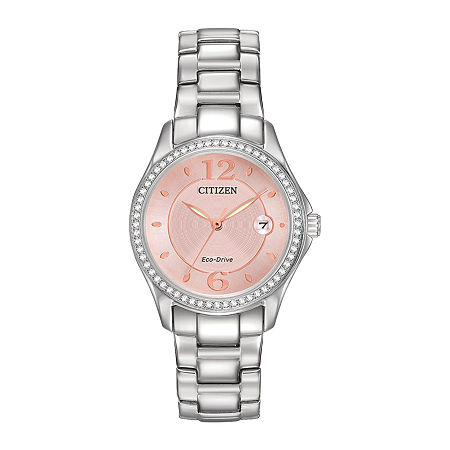 Citizen Womens Eco-Drive Stainless Steel Bracelet Watch 29mm FE1140-86X