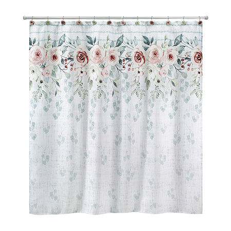 Click here for Avanti Spring Garden Peony Printed Shower Curtain... prices