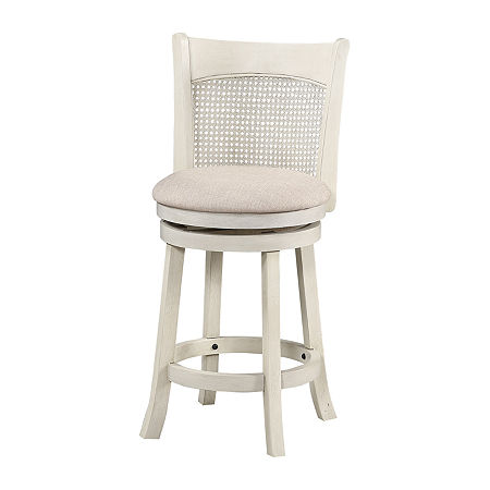 Click here for Upholstered Swivel Bar Stool  One Size  White prices