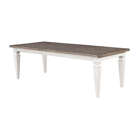 Click here for Rectangular Wood-Top Dining Table  One Size  White prices